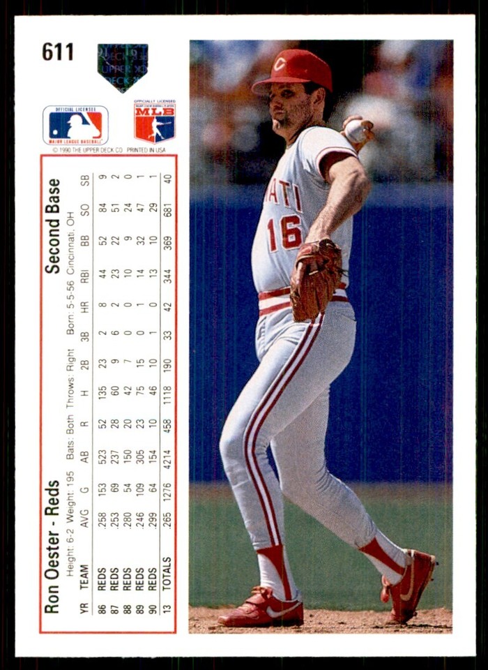 1991 Upper Deck Ron Oester Baseball Cards #611 | eBay