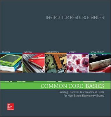 Common Core Basics Instructor Resource Binder, Hardcover by ...