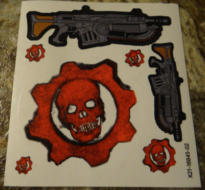 Gear Of War Logo Gears Of War 4 Stickers / Decals ("Gears Omen" Logo