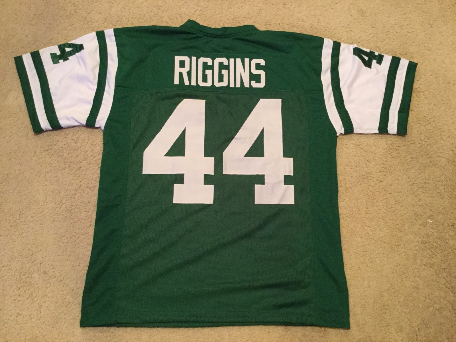 UNSIGNED CUSTOM Sewn Stitched John Riggins Green Jersey - M, L, XL, 2XL ...