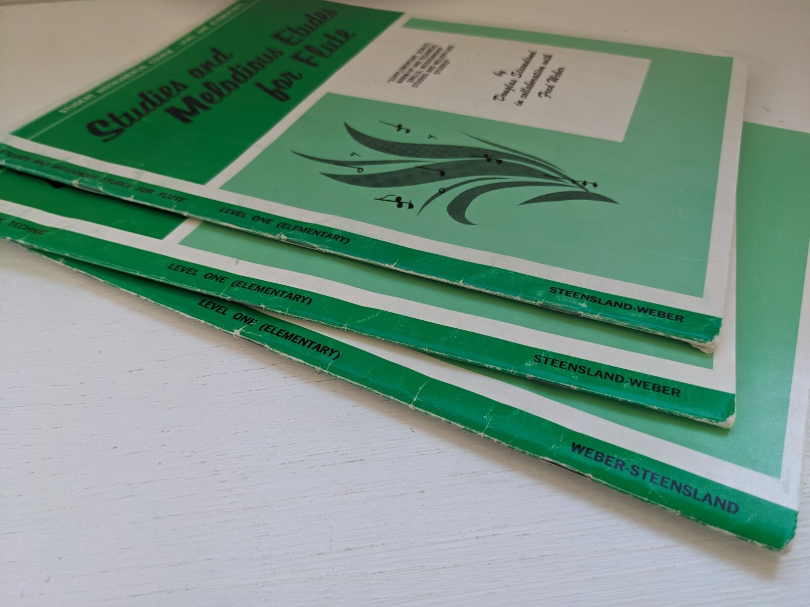 Flute Student Instruction Level One - 3 Books - Fred Weber & Douglas Steensland | eBay