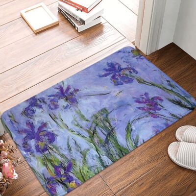 Claude Monet French Impressionist Painter Kitchen Carpet Lilac Irises ...