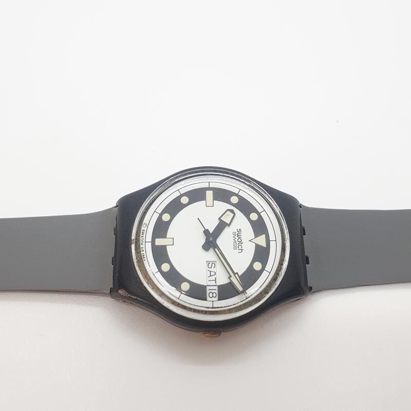 1984 Rare Day Date Swatch Swiss Made Watch for Men and Women Rare Model ...