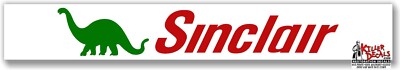 (SINC-65) 25.5"X3.5" SINCLAIR PUMP GLASS GASOLINE GAS DECAL STICKER | eBay