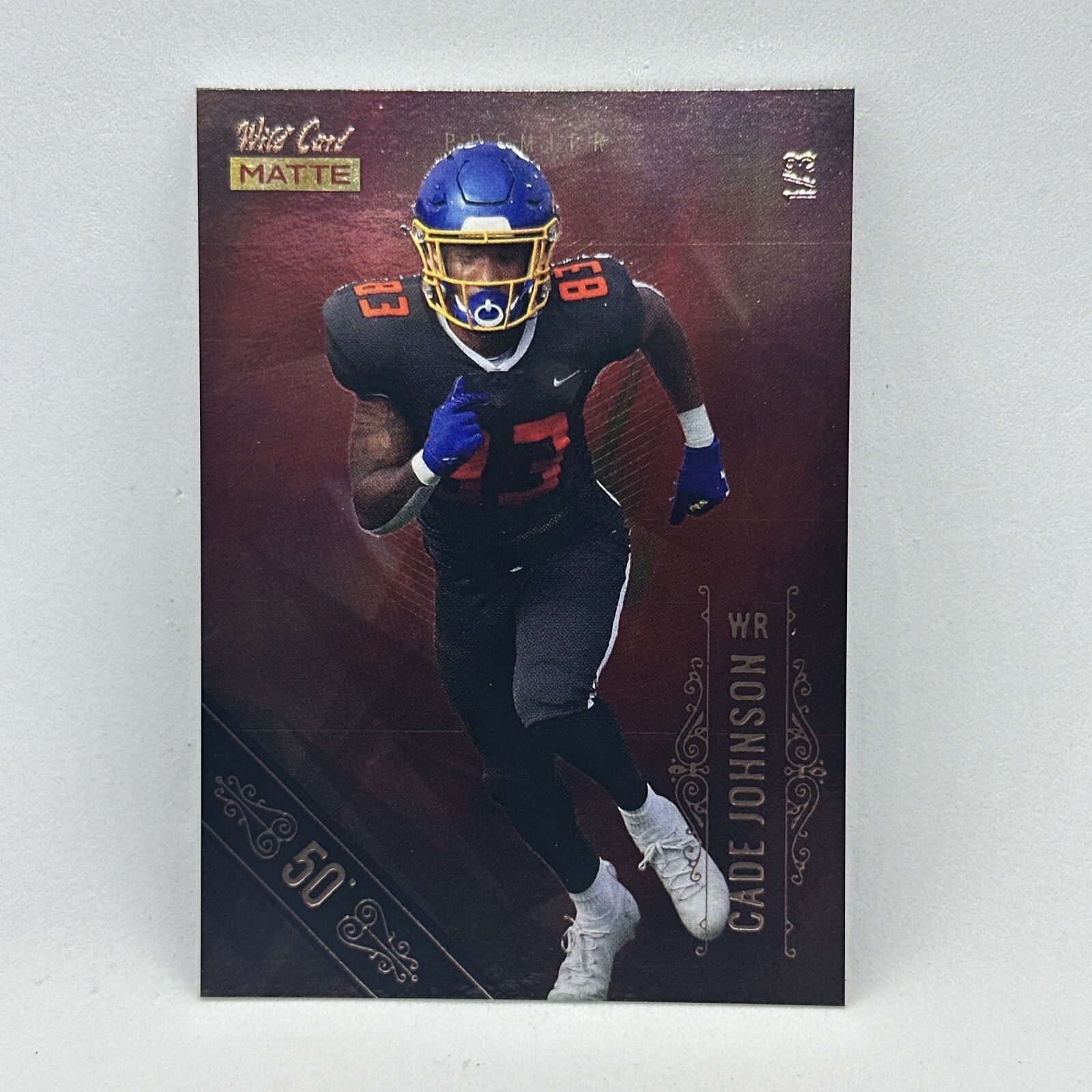 2021 Wild Card Matte 50 Stripe Cade Johnson /3 Seattle Seahawks | eBay