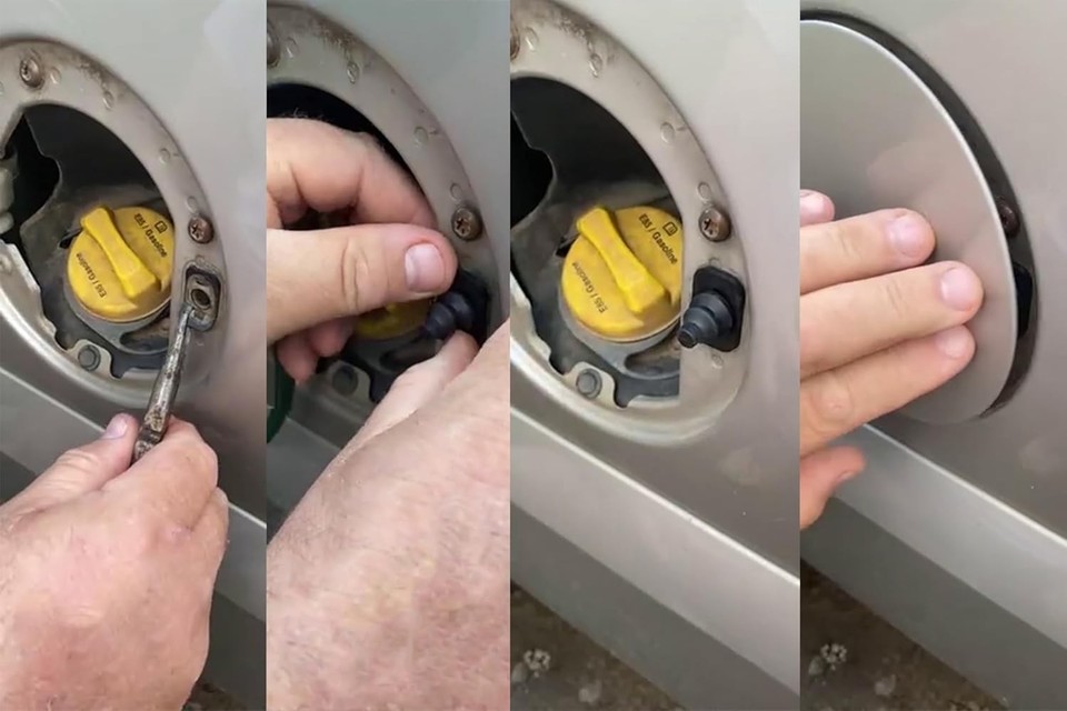 Fuel Door Release Latch, Gas Tank Door Plunger Replacement Compatible ...