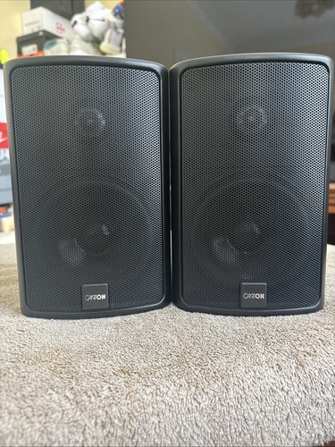 Canton Plus X Bookshelf Speakers BLACK 80W Pair Made in Germany Tested ...