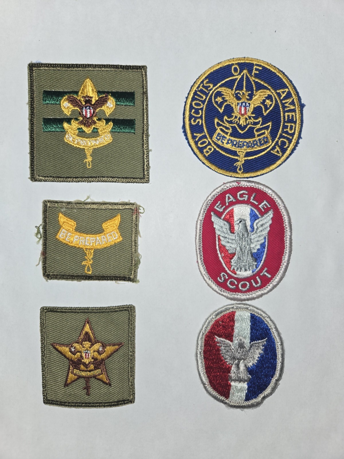 Boy Scouts Of America Mixed Lot Of Rank Insignea & Vintage Eagle Scout ...