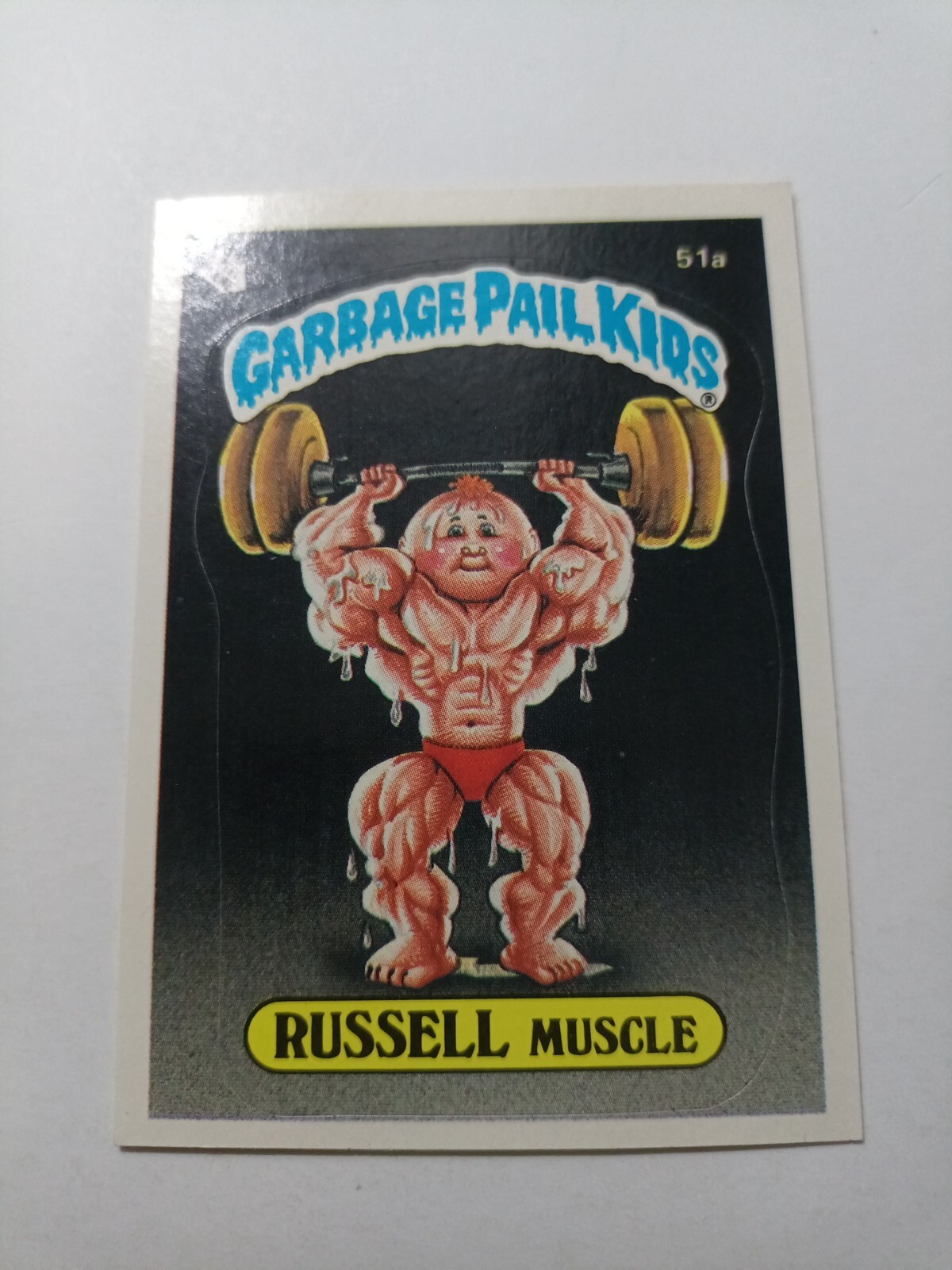 51a* Russell Muscle Glossy GPK 1985 Topps Garbage Pail Kids Series 2 ...