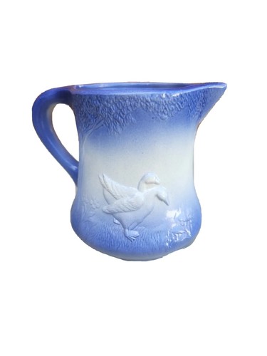 VTG Ironstone England 3D Goose Couple Ombre Lavender Rustic Farmhouse ...