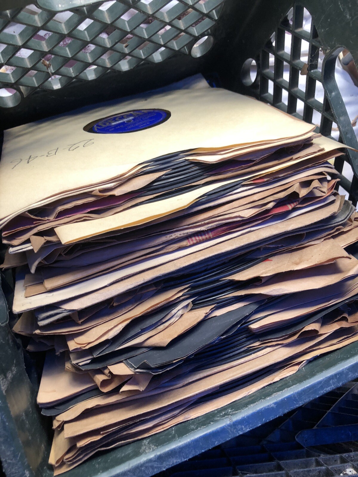 HUGE LOT Of decca victor DOT RCA records 78s & 45s VTG Antique Album LP ...