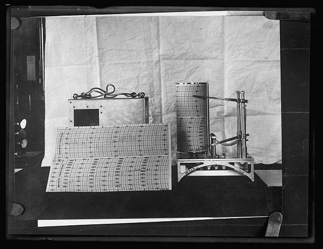 U.S. Weather Bureau meteorograph obtains records of wind velocity ...