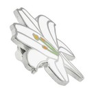 PinMart's White Lily Flower Boutineer Cute Trendy Enamel Lapel Pin | eBay