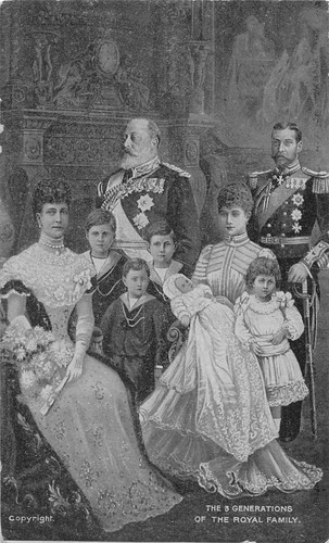 A716 England Three Generations of Royal Family King Edward VII 1908 ...