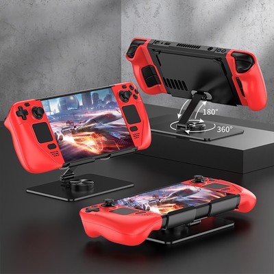 Protective Case for Steam Deck PC Full-wrapped Back Cover with Stand ...