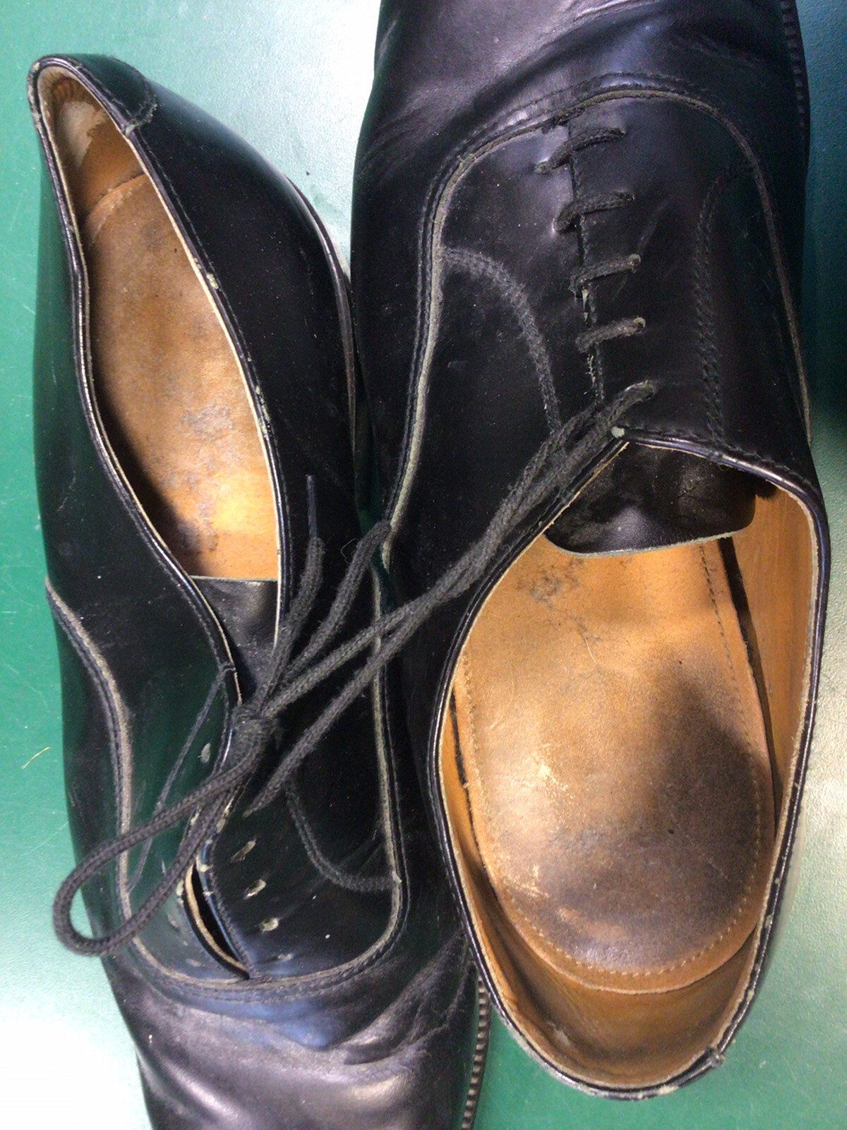 British Army parade shoes, black leather, 11M, cadets, smart, dress ...