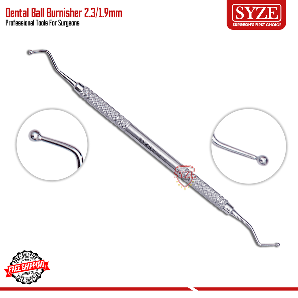 Dental Ball Burnisher Scaler 1.9 mm and 2.3 mm Amalgam Restorations ...