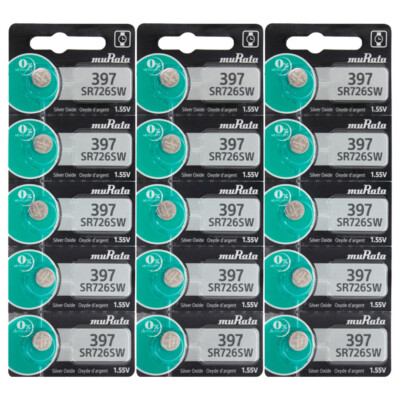 Murata 397 Silver Oxide 15 Batteries (SR726SW) - Replaces Sony | eBay