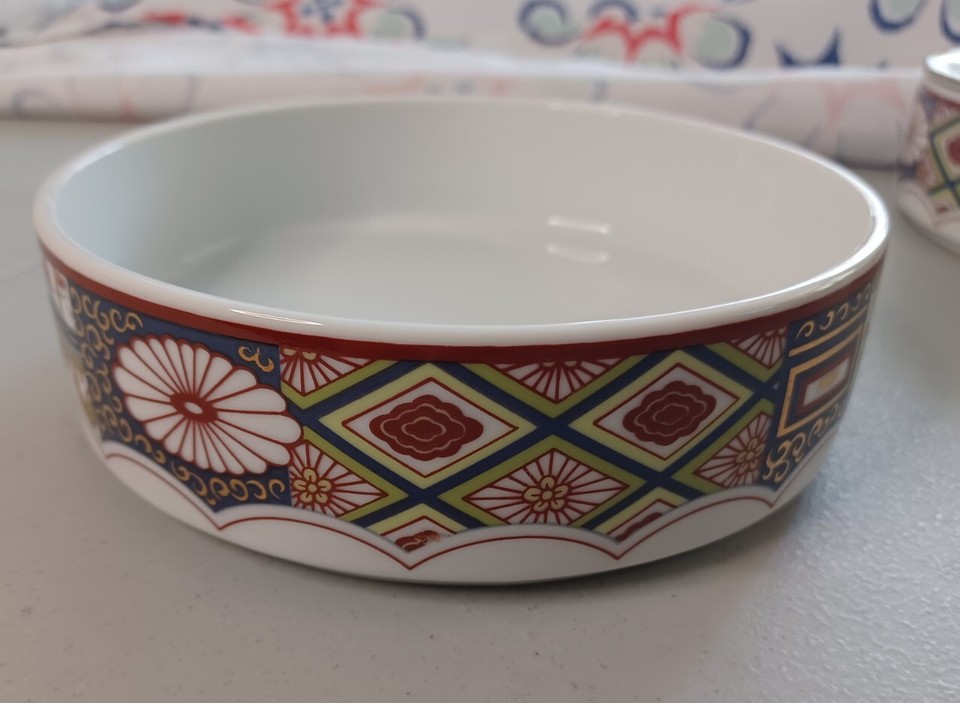 Vintage Mizuko Japanese flower decorative painted Bowls. Set Of 3, 1 ...