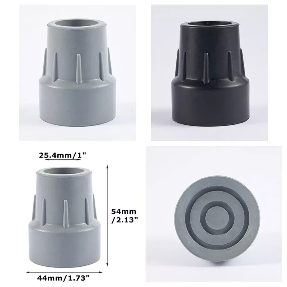 Heavy Duty METAL WASHER Walking Stick Rubber ferrules Cane Crutch ...