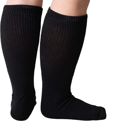 M.B. Leaf 3 Pairs Extra Wide Socks for Swollen Feet Extra Wide ...