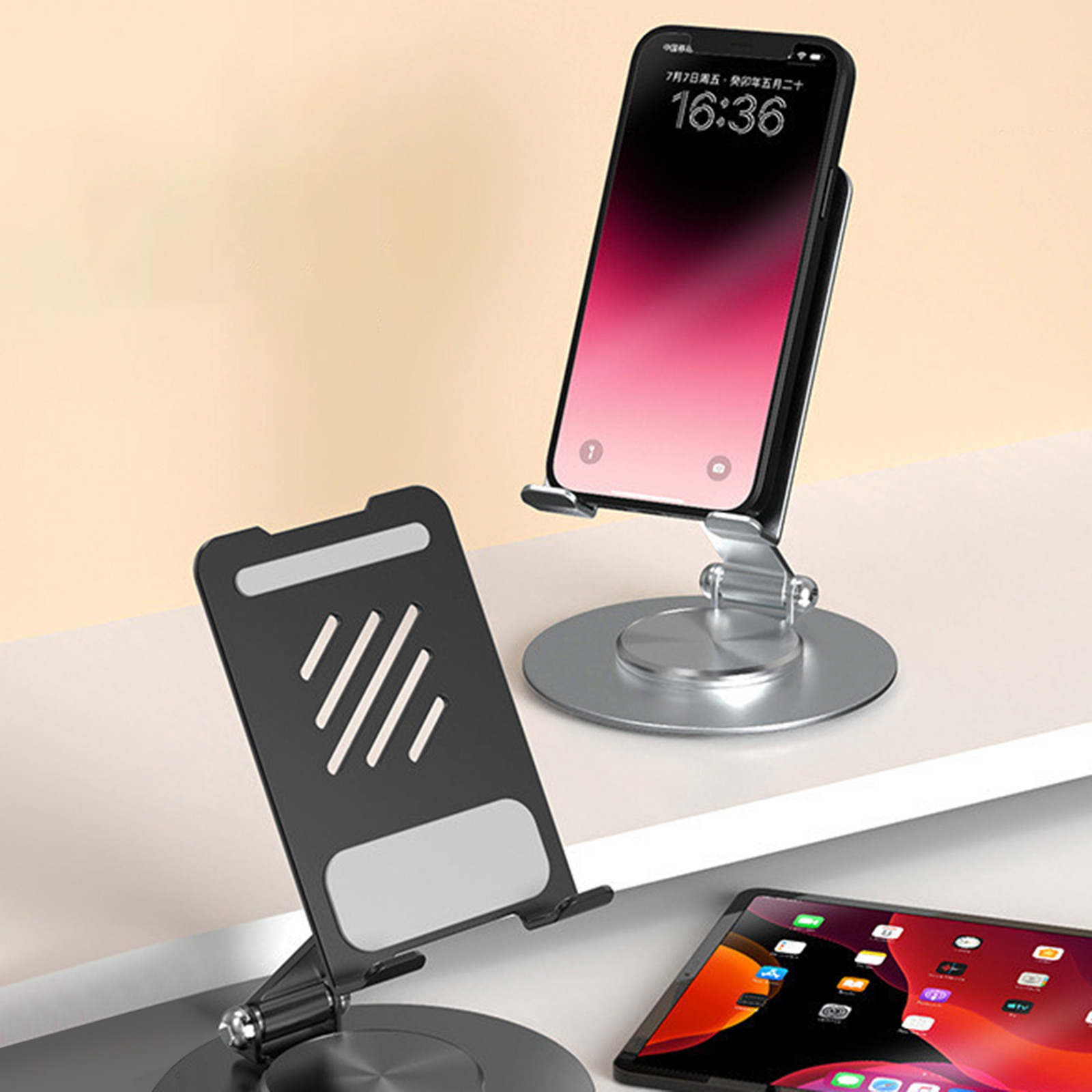 Portable Phone Stand Lightweight Holder Universal Foldable Mobile 360 ...