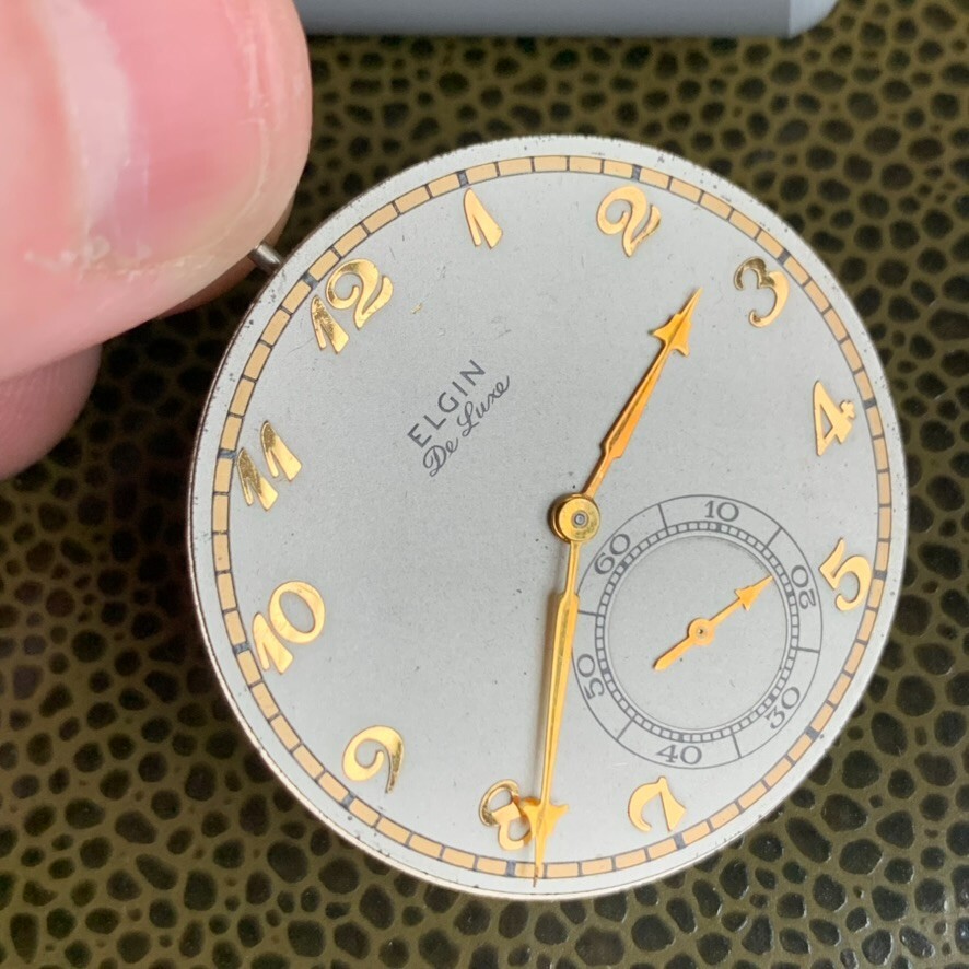 1940 Elgin De Luxe Grade 498 12S 21 Jewels Adjusted Pocket Watch ...