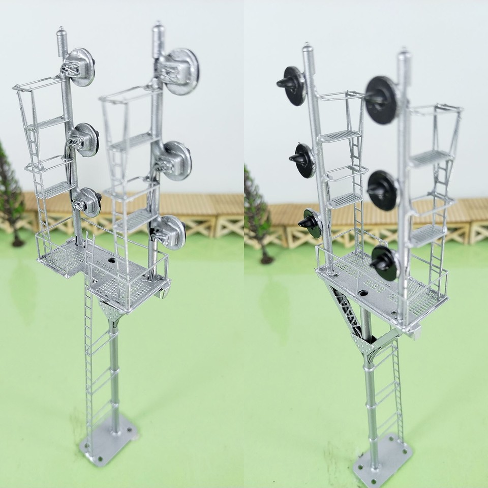 1 x HO scale model tower searchlight signal goalpost bracket 6 ...