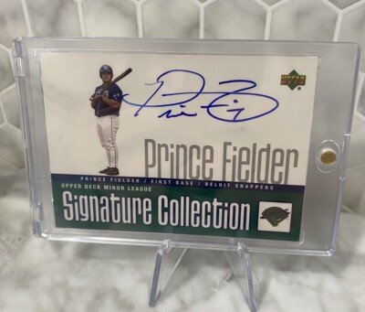 2002 UD Minor League Signature Collection Prince Fielder #PF Auto RC ...