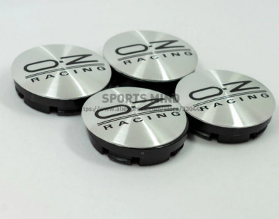 4pcs 56mm Oz Racing Hubcaps Rim Caps Wheel Center Caps Badge Silver ...