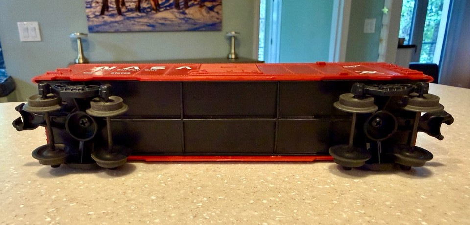 Williams O Scale NASA Train Set Engine Flat Box Caboose in Very Good ...