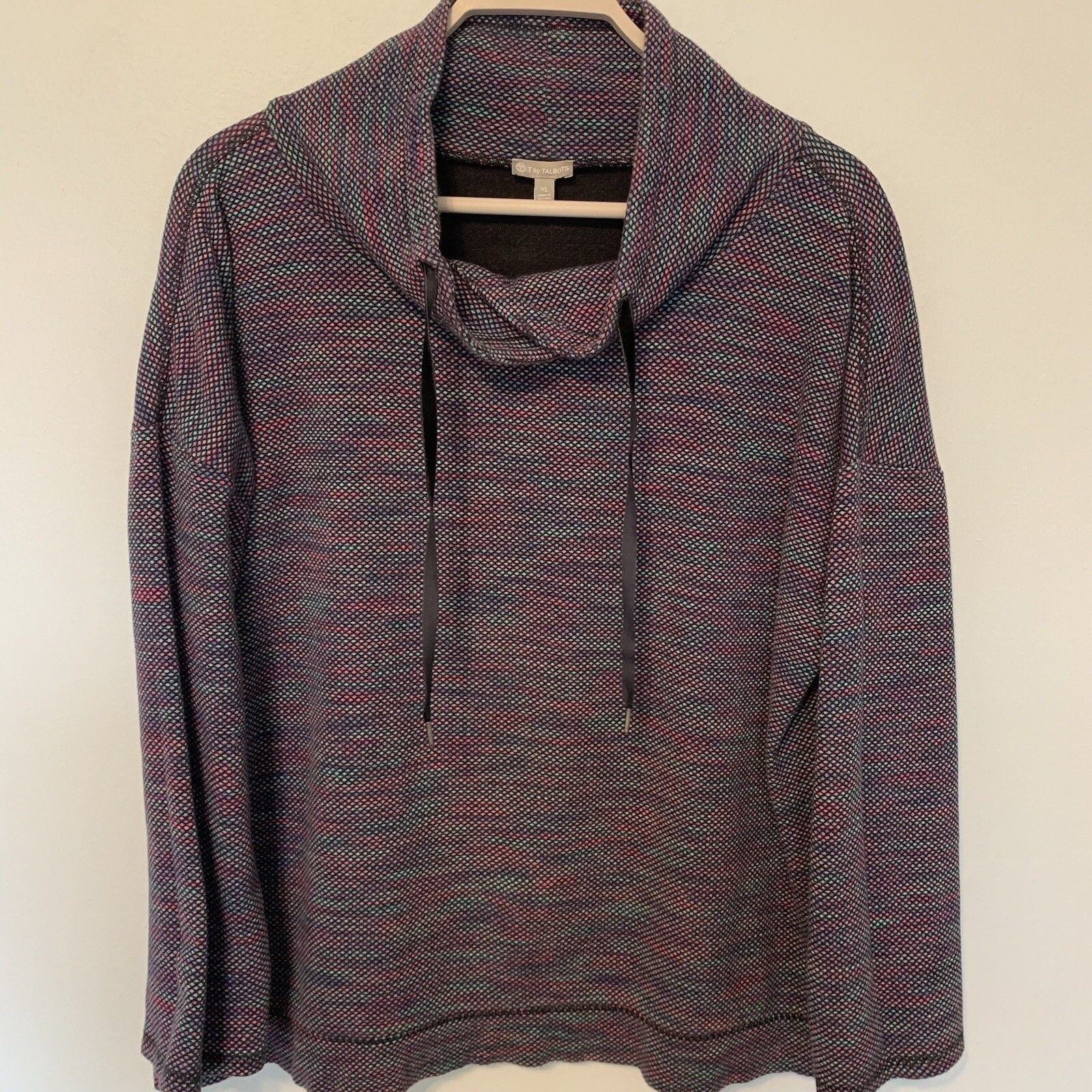 T by Talbots Sweatshirt Sz XL Long Sleeve Pullover Cowl Neck ...
