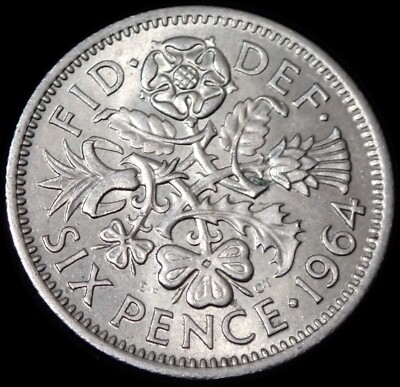 UK 6 Pence 1964 Elizabeth II Sixpence Coin WCA MB1964 | eBay UK