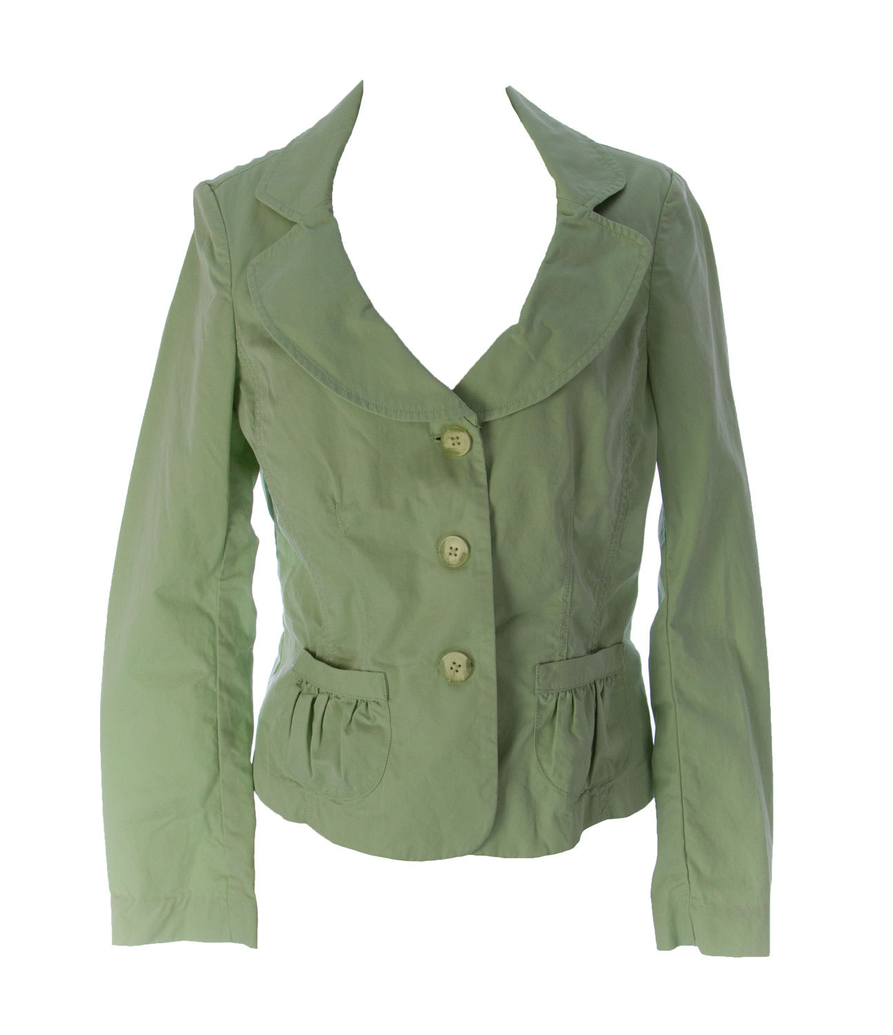 Gant Women's Light Green Cotton Button-Up Jacket 448005 $165 NEW | eBay