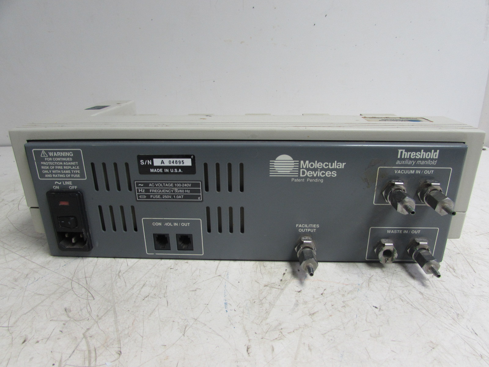 MOLECULAR DEVICES THRESHOLD AUXILIARY MANIFOLD 100-240V 50/60HZ ***XLNT*** | eBay