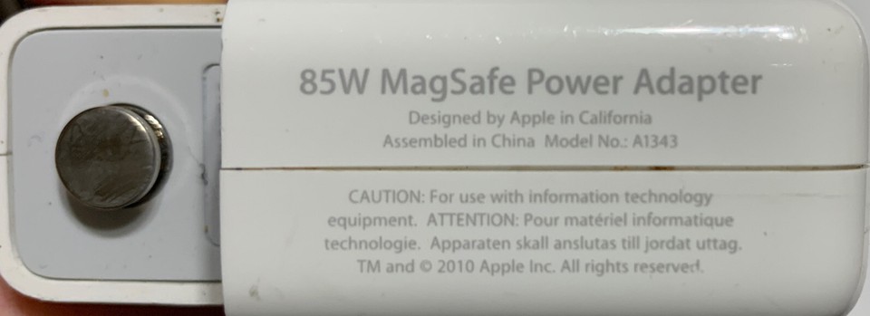 Genuine OEMApple 85W Genuine MacBook MagSafe AC Adapter with ...
