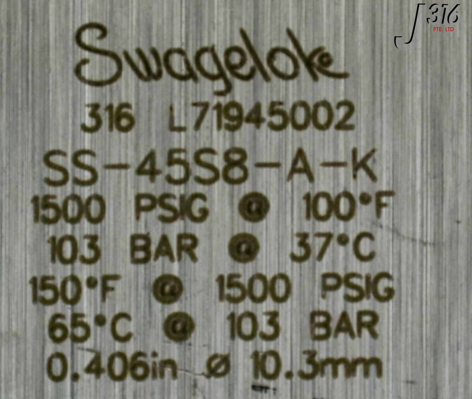 18260 SWAGELOK 40 SERIES ANGLE PATTERN BALL VALVE, 4.6 CV, 1/2 IN SS ...
