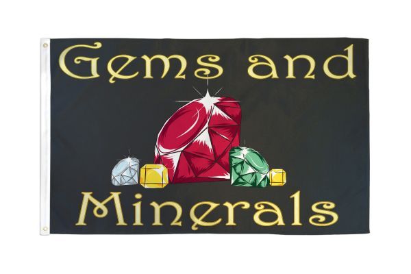 3x5 Gems & Minerals Poly Flag Banner Brass Grommets 100D | eBay