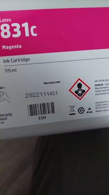 HP 831c CZ697A Latex Ink Cartridge 775ml Genuine Ink Remanufactured ...
