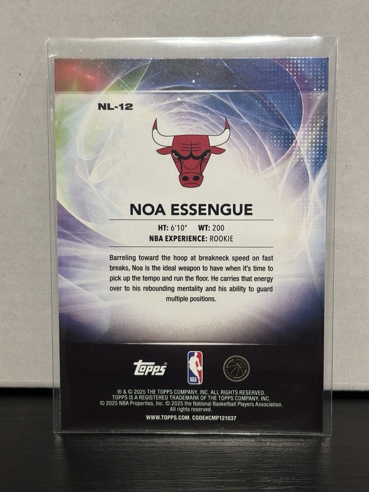 2025-26 Topps - NOA ESSENGUE #NL-12 No Limit Purple /250 (RC) Chicago ...