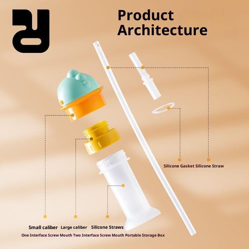 Kids Anti Sip Valve Straw Bottle Lid Detachable Calibers For Beverages ...