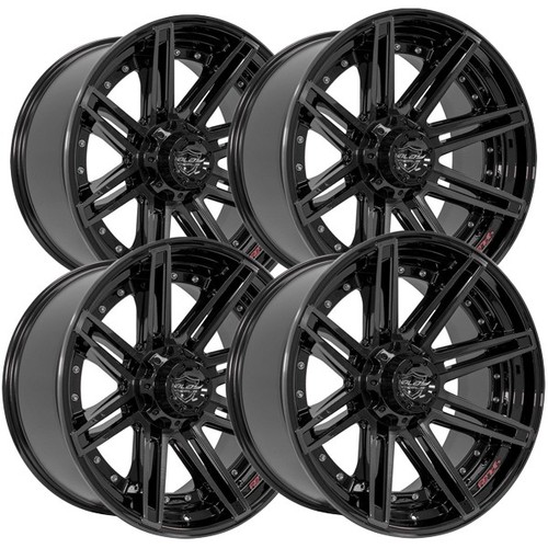 (Set of 4) 4Play Gen2 4P08 22x10 6x135/6x5.5" -18mm Black/Tint Wheels ...