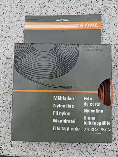 StihlMähfaden 2,4mm Trimmer Motorsense, noch ca. 80 m, rund orange ...
