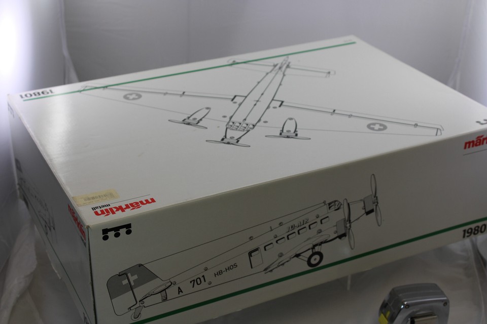 Marklin - JU-52 Swiss Version - Wind Up Tinplate Tri-Motor Airplane ...