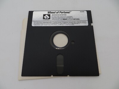 Wheel of Fortune! 5.25" Floppy Disk vintage computer disc game FIG 0793 ...