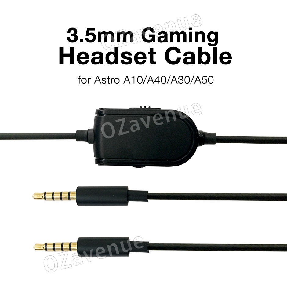 3.5mm Gaming Headset Stereo Replacement Cable Cord for Astro A10/A40 ...
