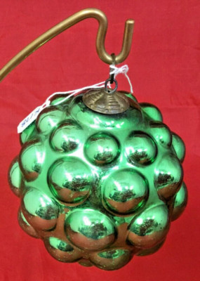 1890's Authentic Antique German Mercury Glass RARE Berry Shape Kugel 3 ...