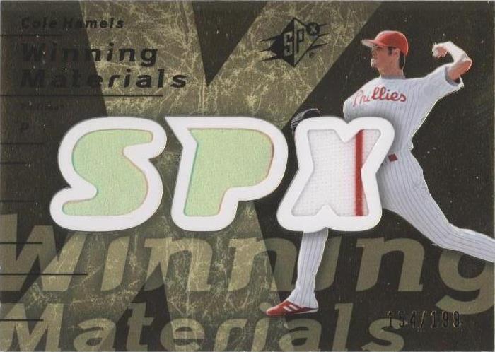 2007 SPx - Winning Materials Cole Hamels #WM-CH Gold /199 (MEM) for ...