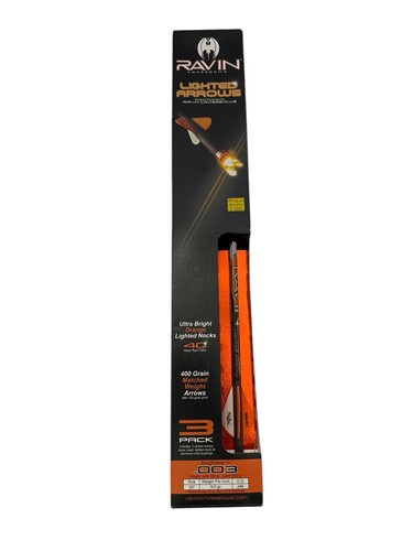 Ravin R133 400 Grain Lighted Crossbow Arrows (3 Pack) 815942021330 | eBay