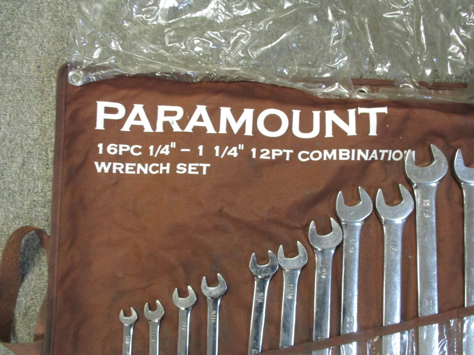 Paramount 14 Pc 12 Point Wrench Set Missing 2 Pc